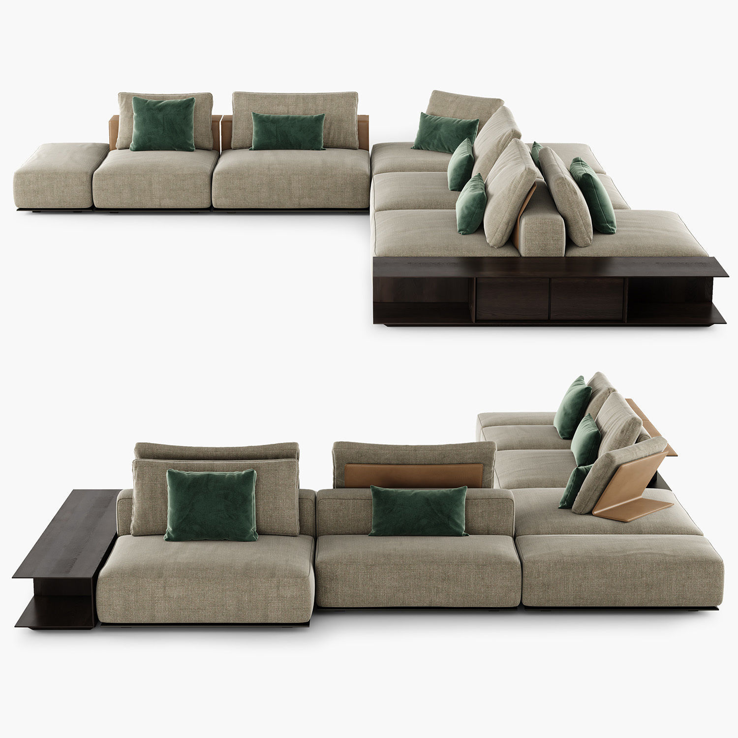 Poliform WESTSIDE sofa 09 3D model | CGTrader