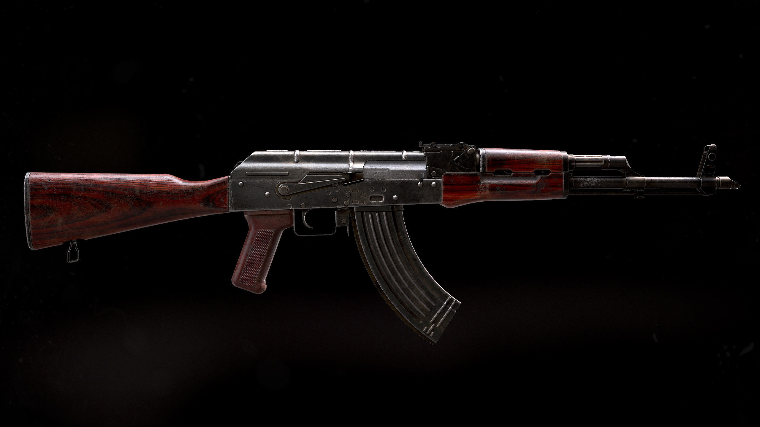 3D model AKM Rifle - PBR Game Ready VR / AR / low-poly | CGTrader