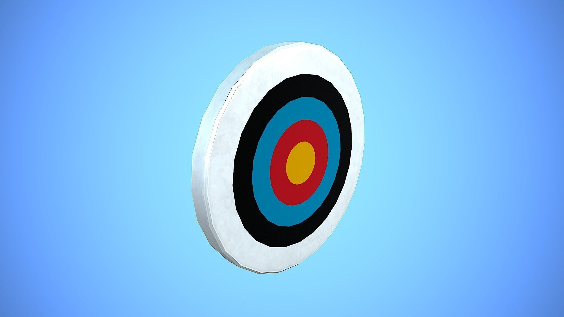 3D model ARCHERY TARGET CARTOON STYLIZED VR / AR / low-poly | CGTrader