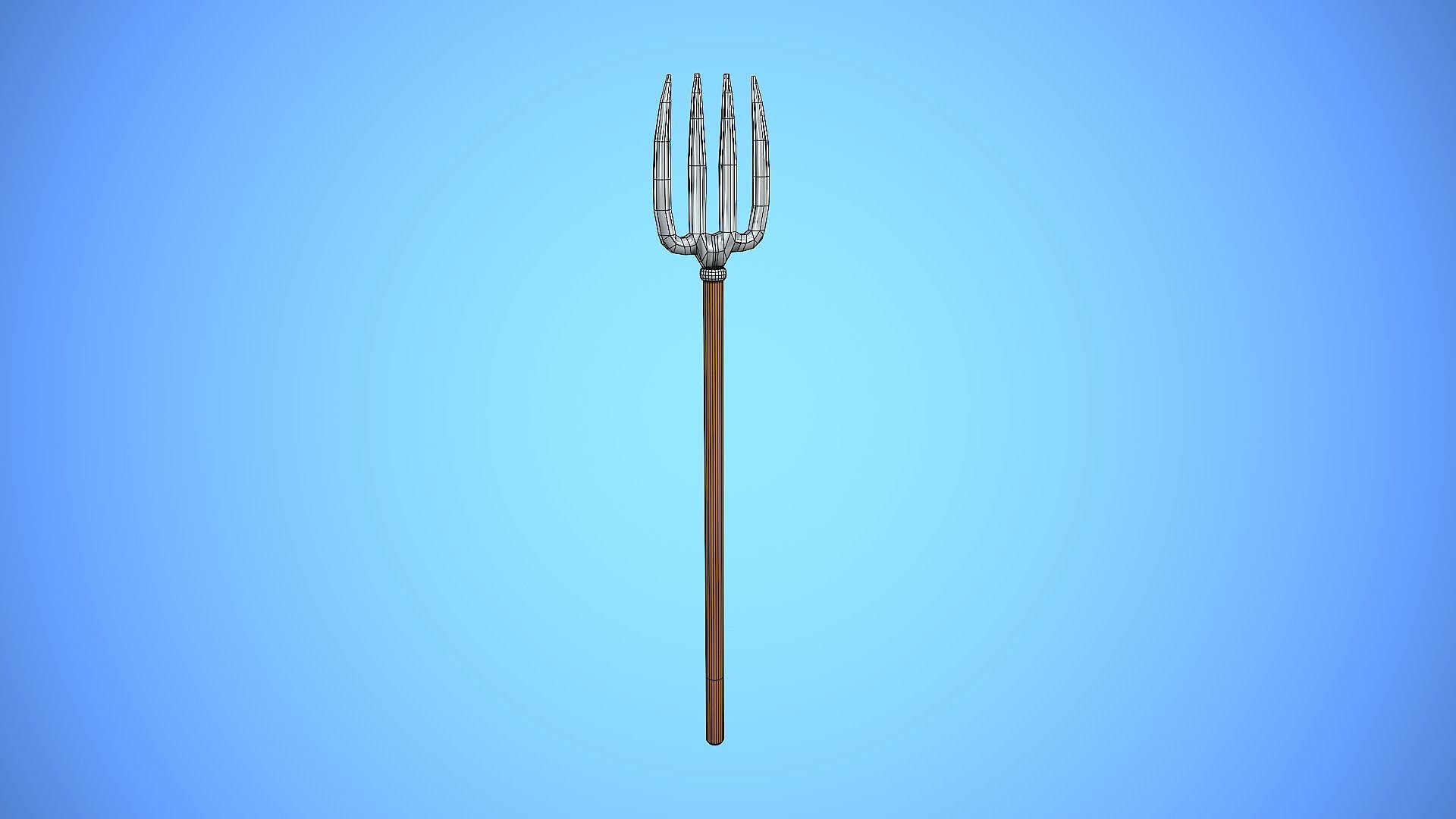 3D model PITCHFORK CARTOON STYLIZED VR / AR / low-poly | CGTrader