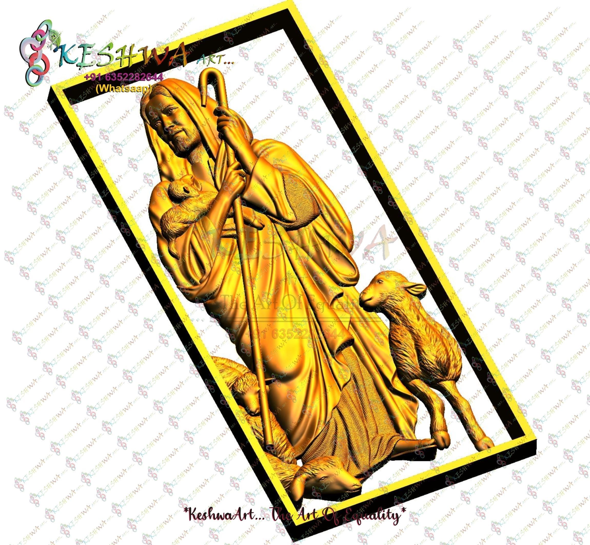 jesus stl 3D model 3D printable | CGTrader