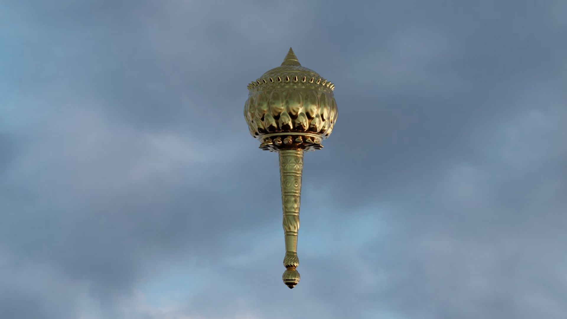 Legendary Weapon of the Gods Mace Hanuman Gada 3D Model 3D model | CGTrader