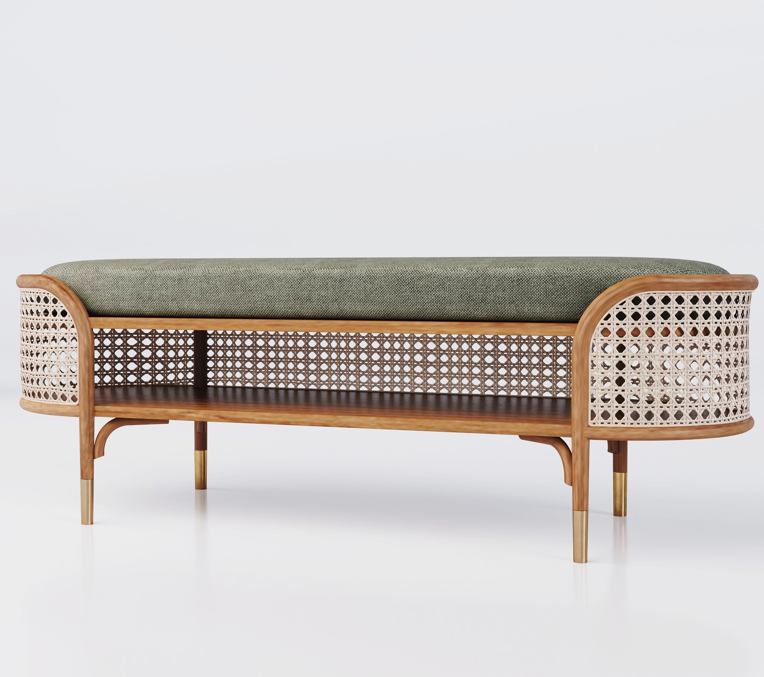 Mos bench 3D model | CGTrader