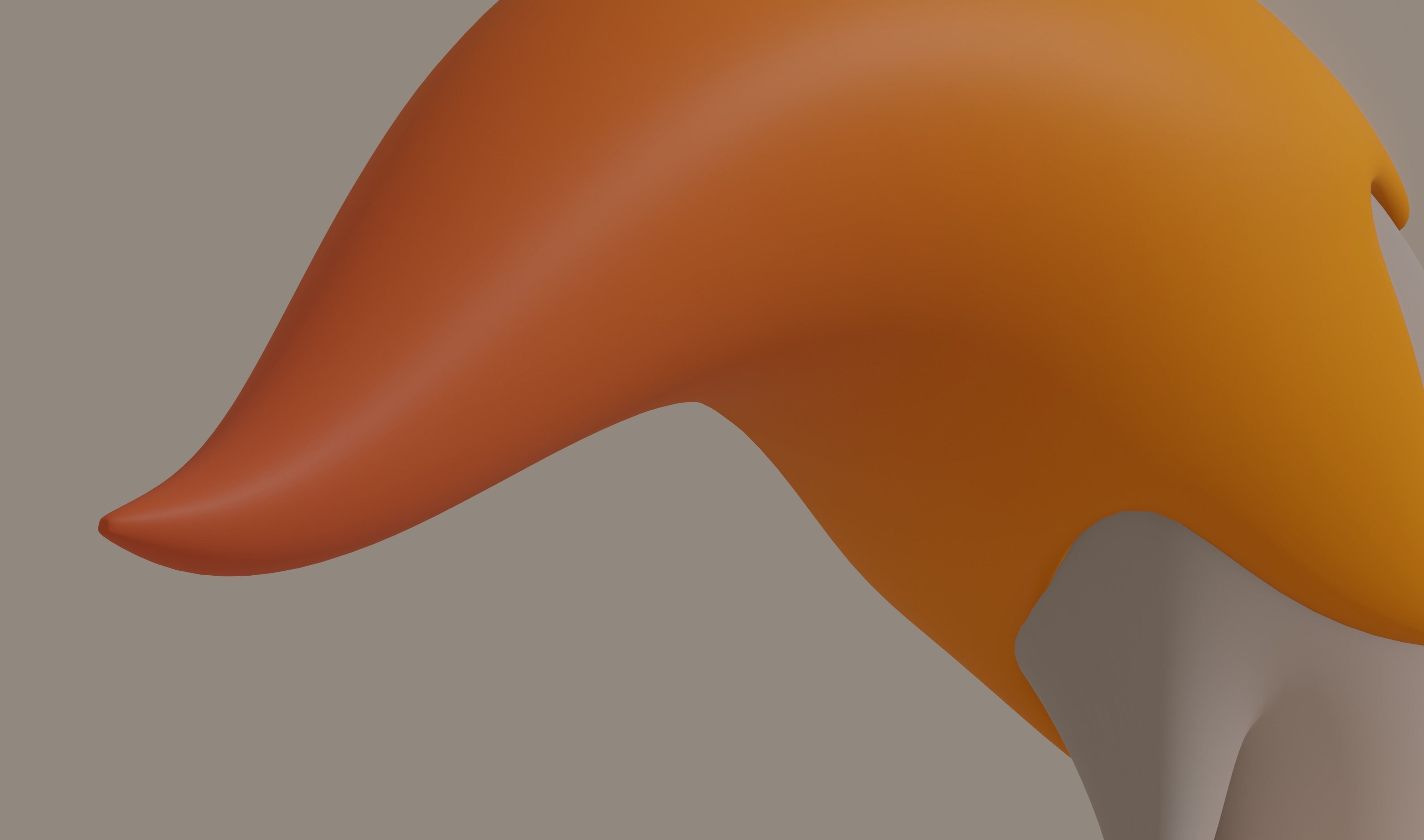 3D model Fox Tail VR / AR / low-poly | CGTrader