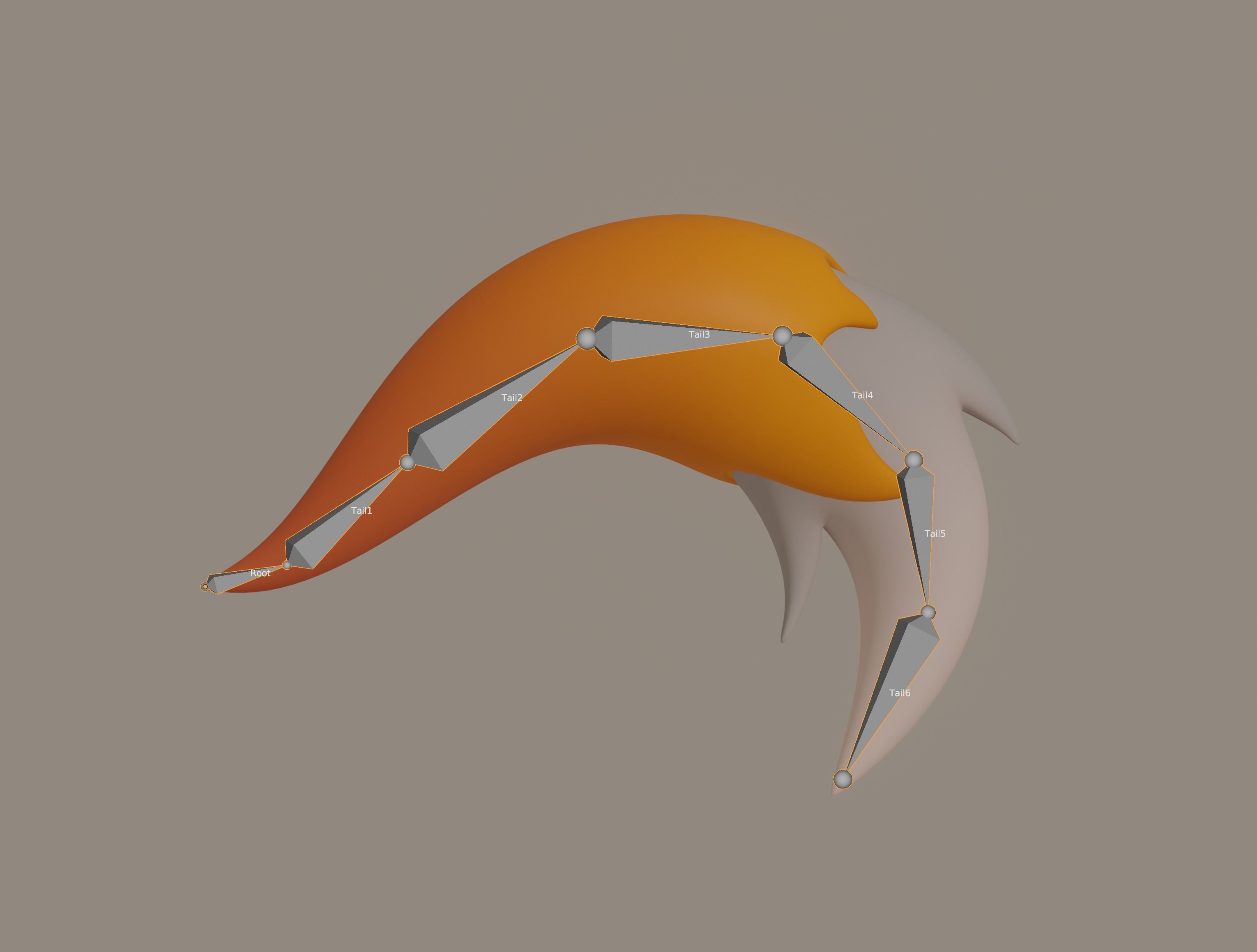 3D model Fox Tail VR / AR / low-poly | CGTrader