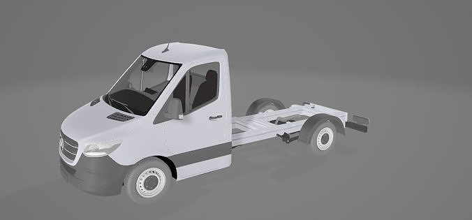 Sprinter Chassis and Cab 2018 3D model | CGTrader
