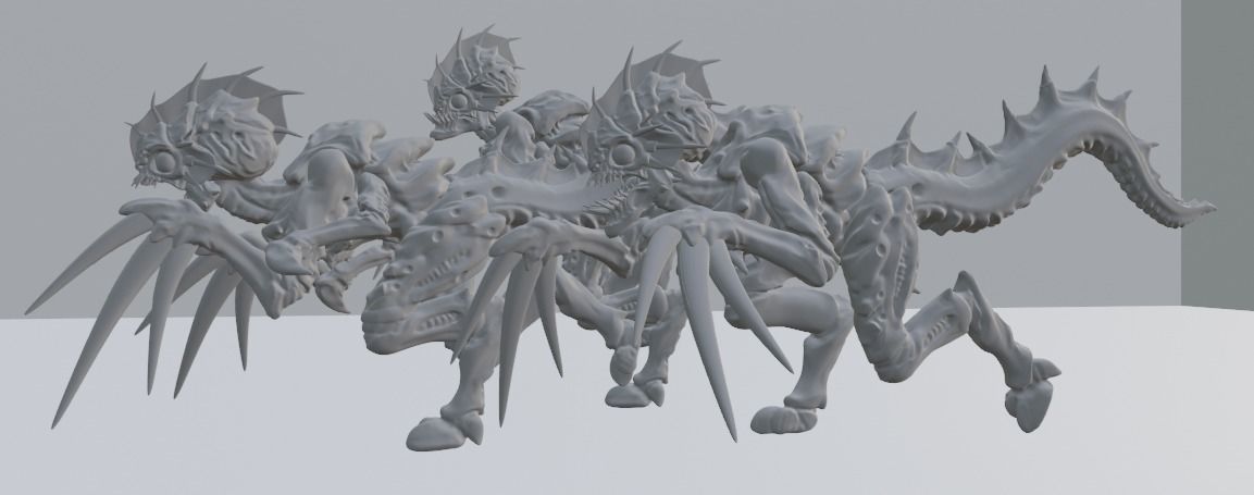 The Horde of Gaunt Xenos 3D model 3D printable | CGTrader