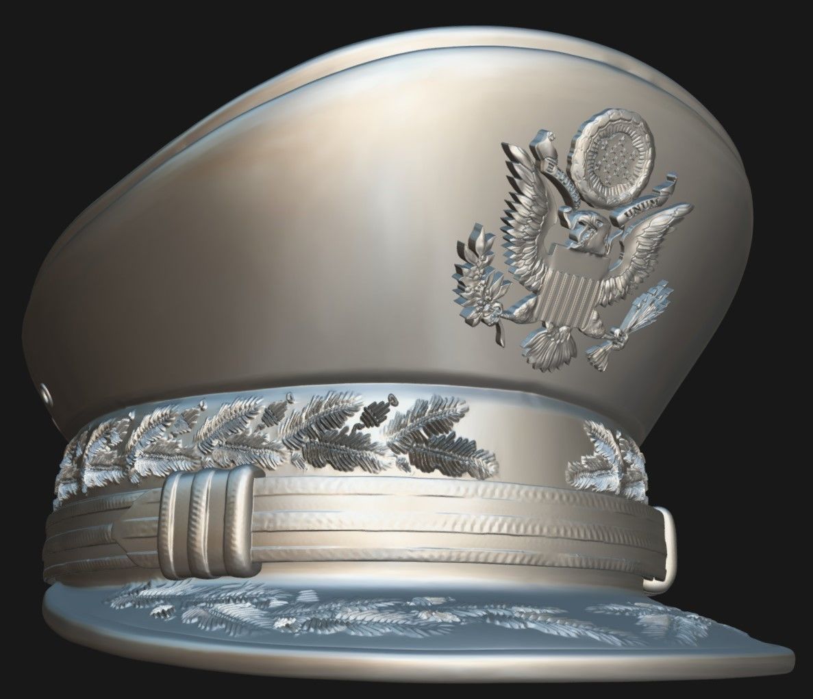 Military General s Hat 3D model 3D printable | CGTrader