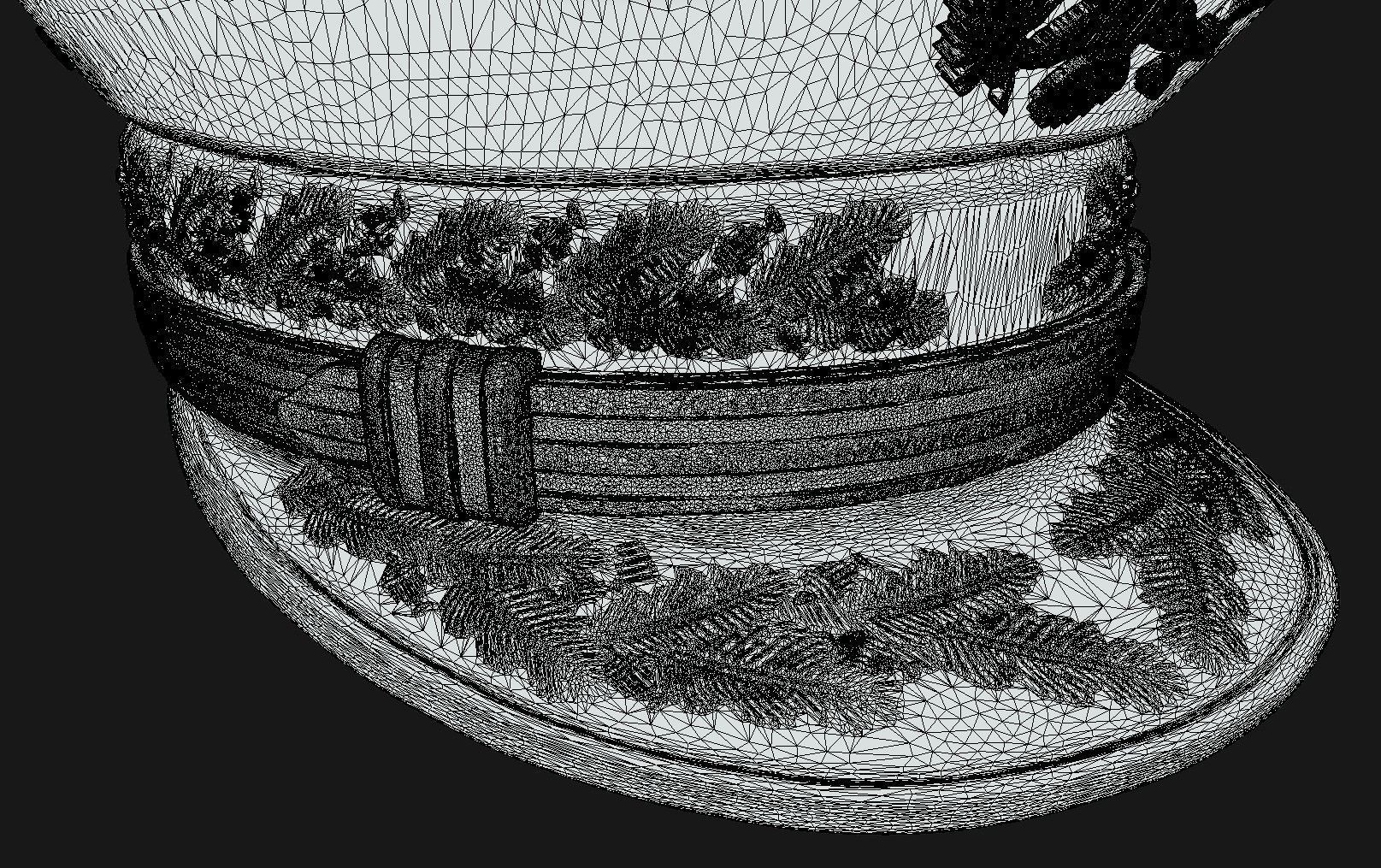 Military General s Hat 3D model 3D printable | CGTrader