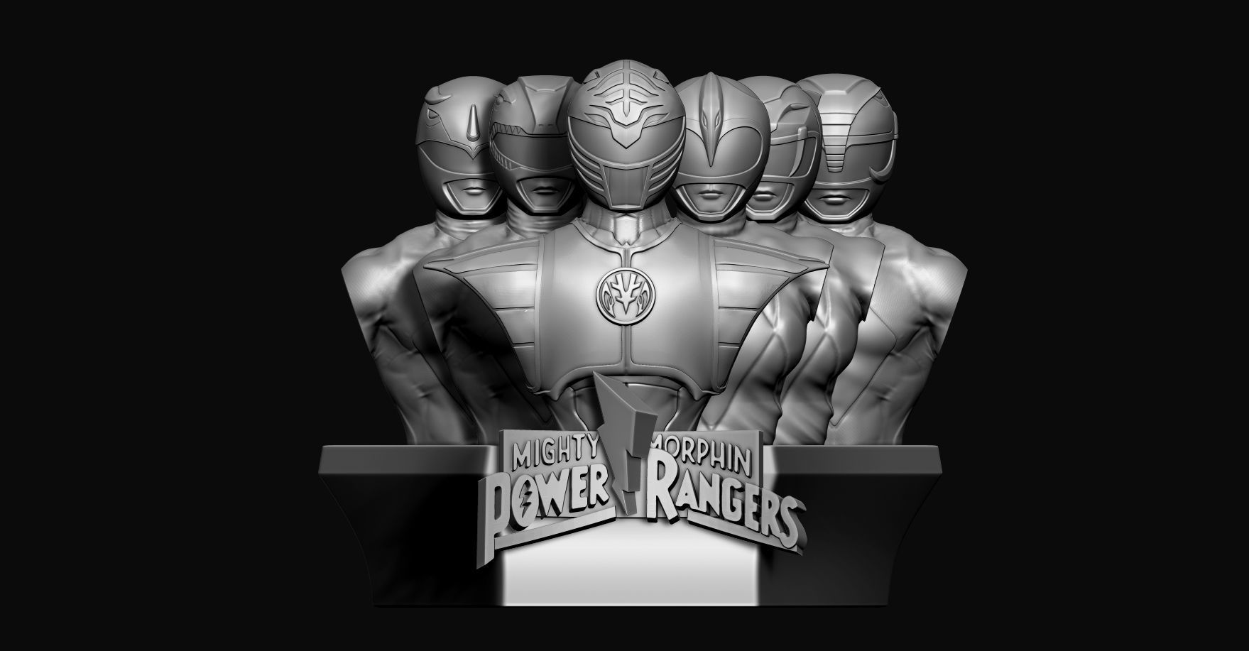 power rangers MMPR 3D model 3D printable | CGTrader