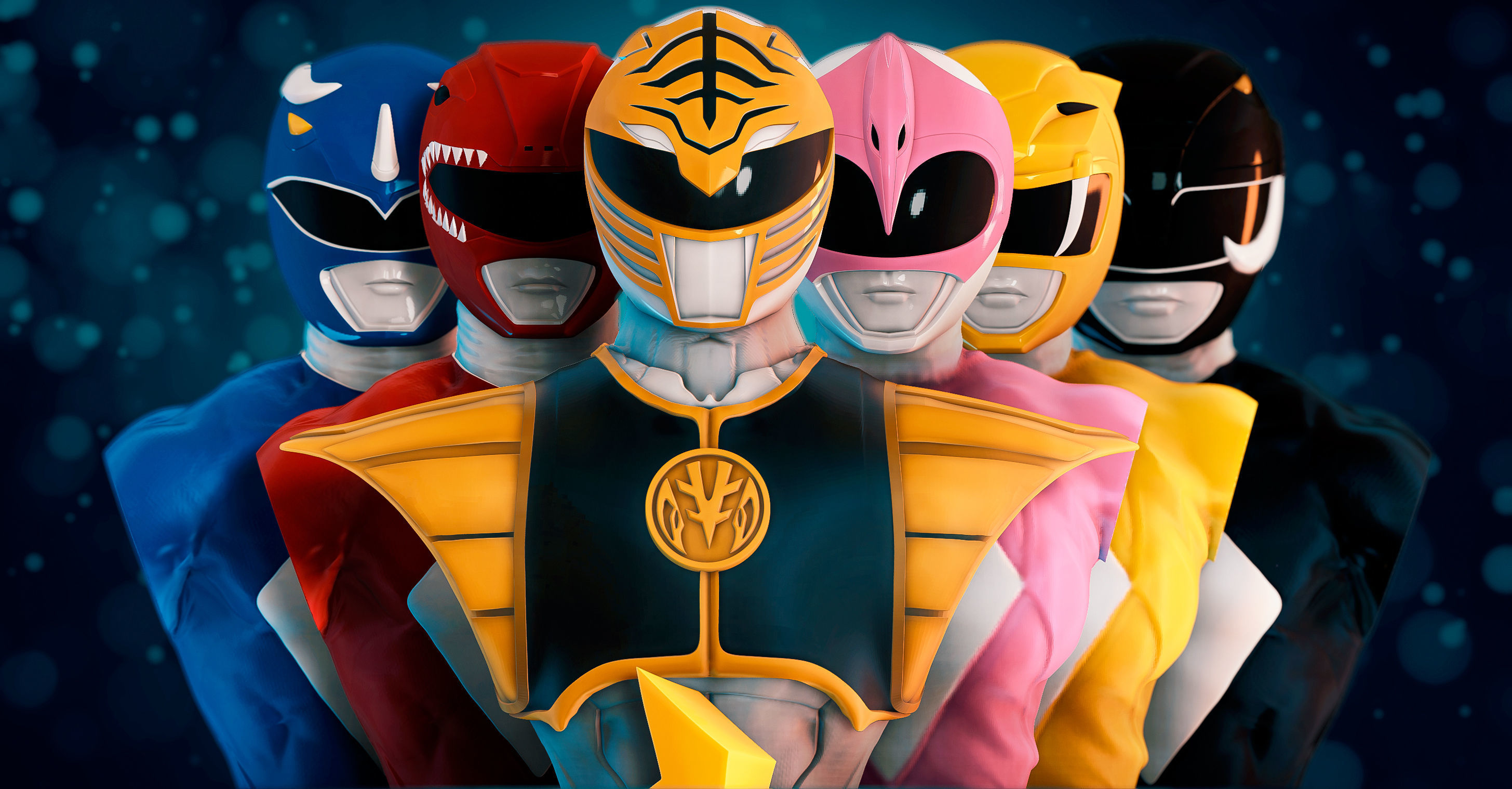 power rangers MMPR 3D model 3D printable | CGTrader