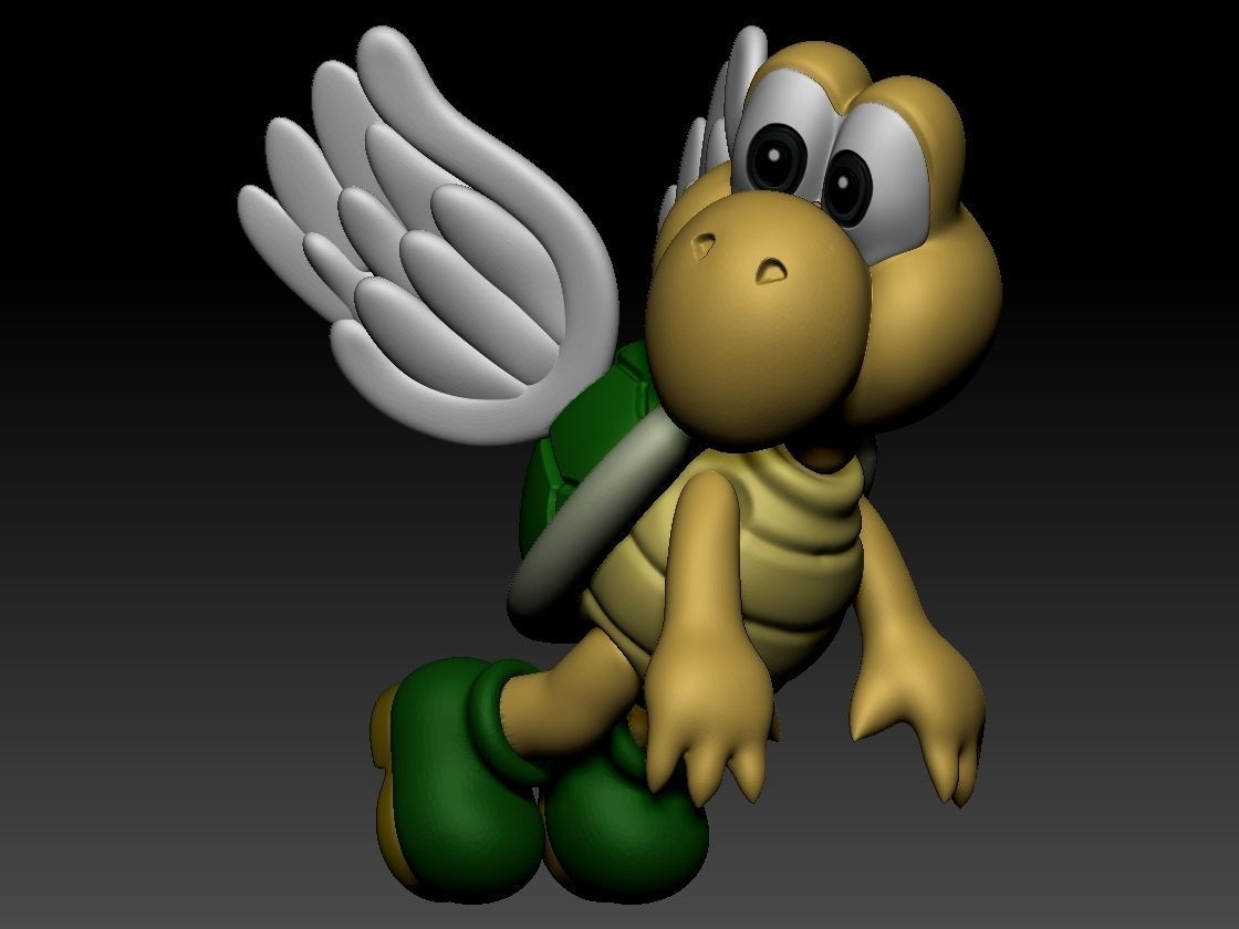 Koopa Troopa 3D model 3D printable | CGTrader