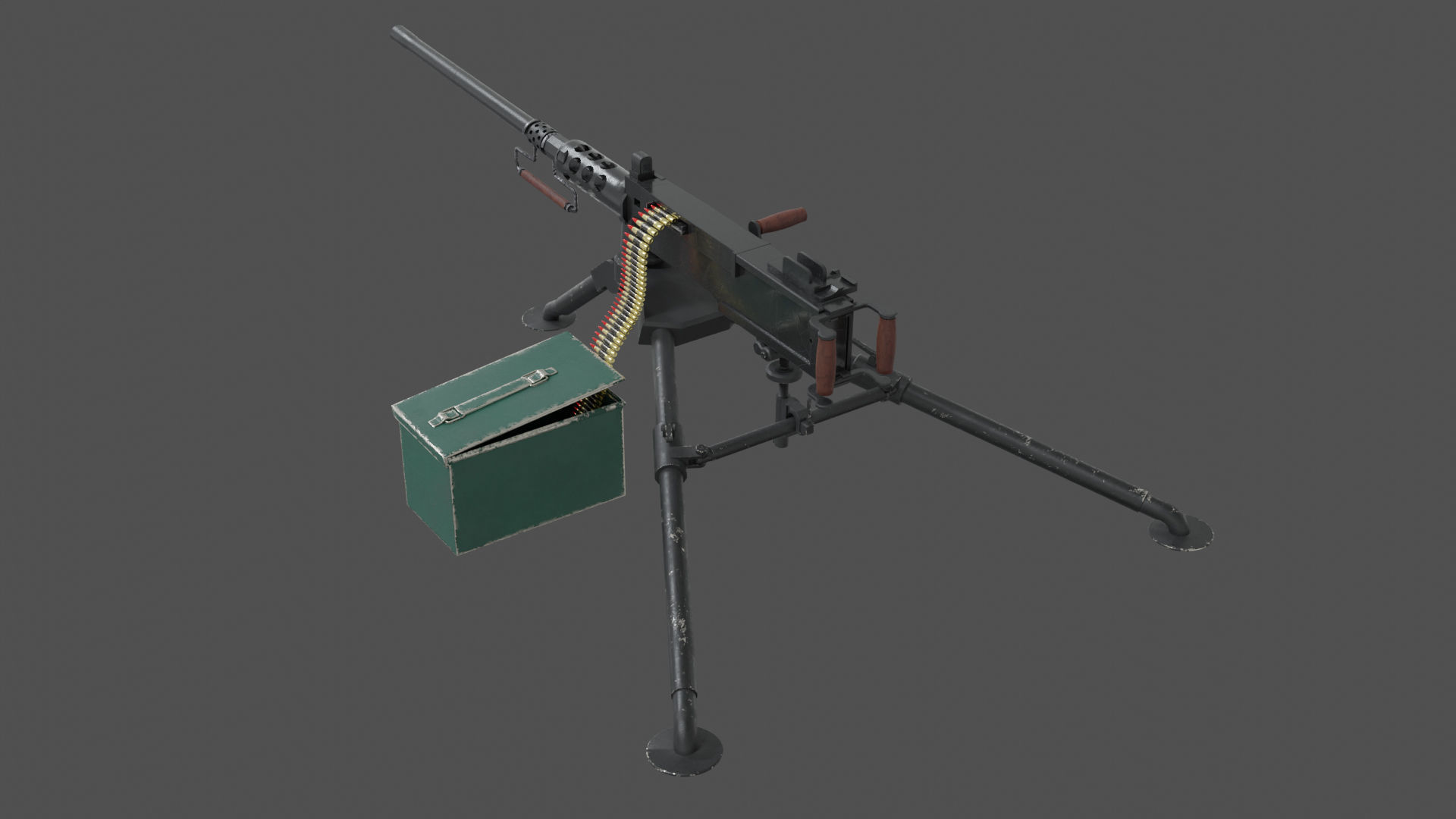 3D model browning m2 machine gun pbr VR / AR / low-poly | CGTrader