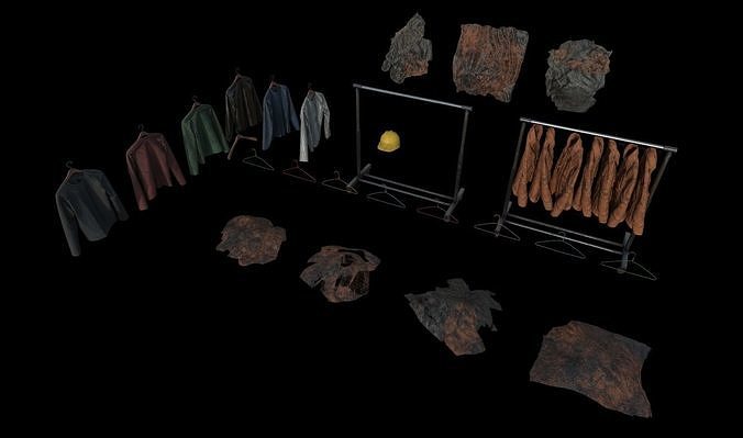 3D model Clothes Prop Pack VR / AR / low-poly | CGTrader