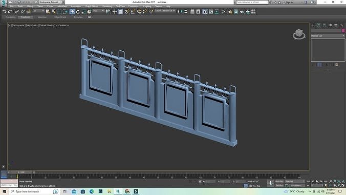 decorated Wall 3D Model in 3ds Max free VR / AR / low-poly 3D model ...