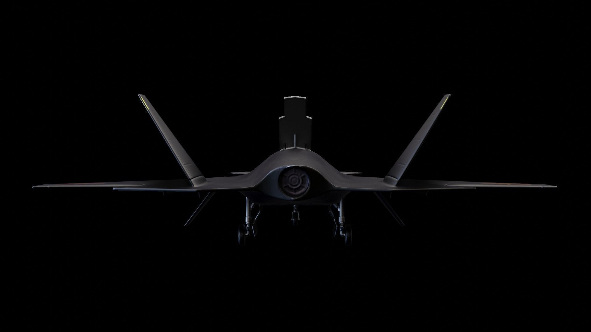 3D model Dark-Sword Chinas Concept Drone Fighter VR / AR / low-poly ...