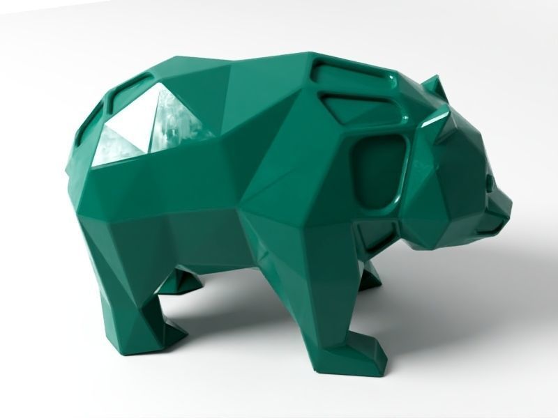 Polygon Panda 3D model 3D printable | CGTrader