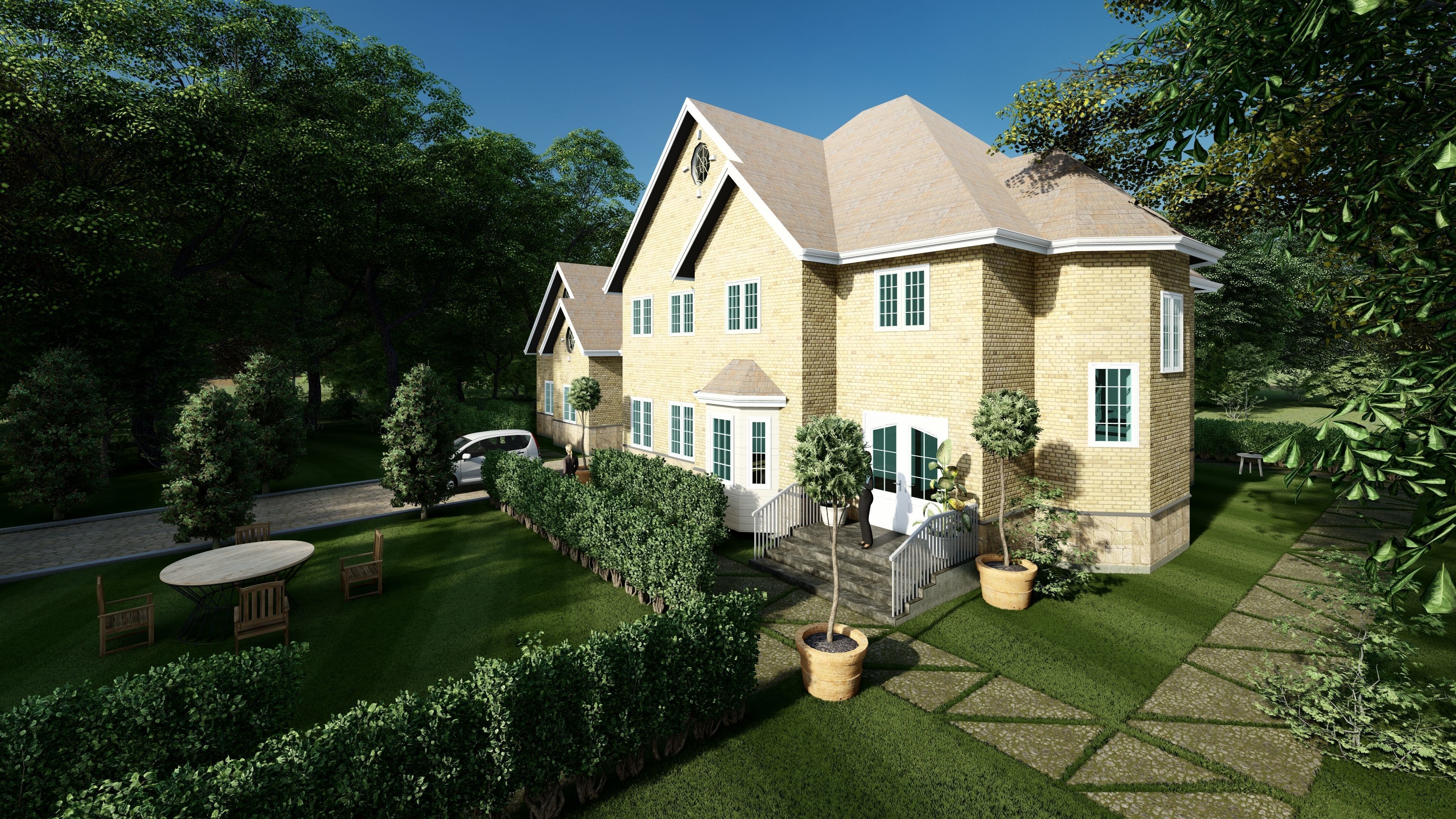 3D model Classical House Design VR / AR / low-poly | CGTrader