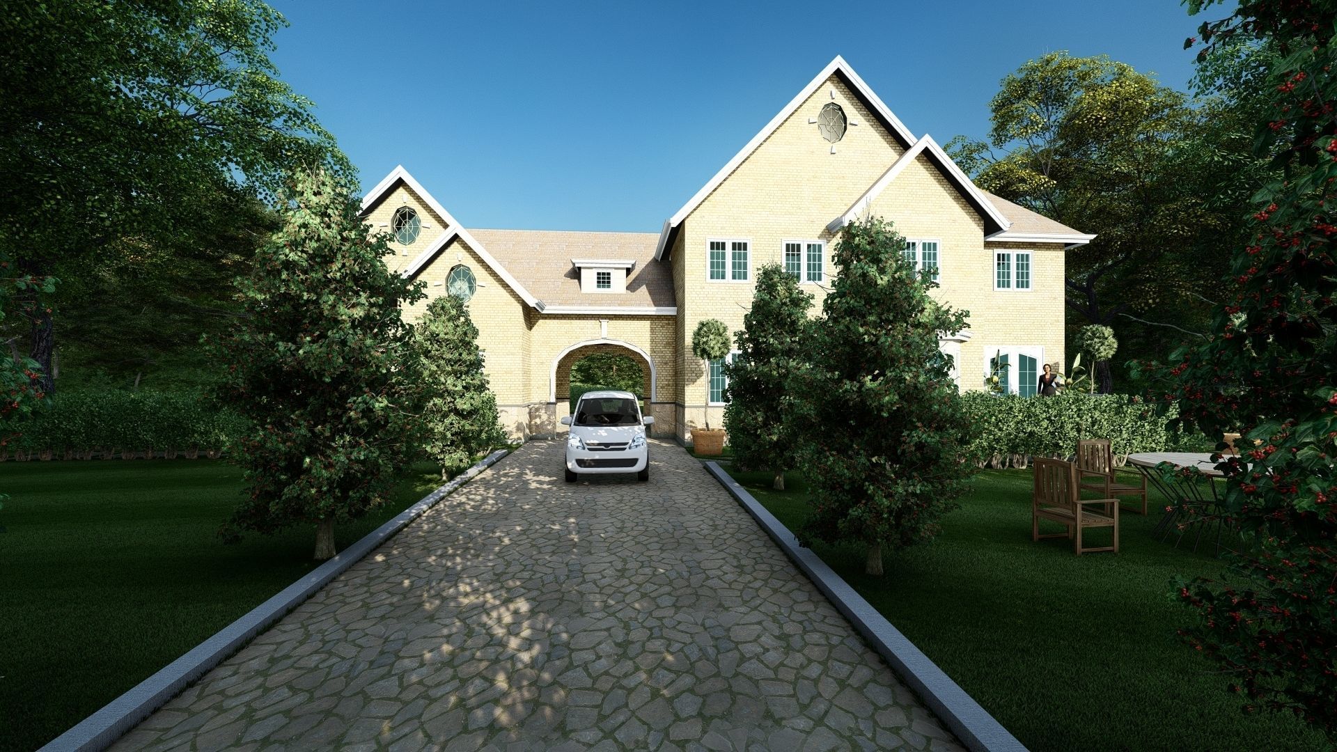 3D model Classical House Design VR / AR / low-poly | CGTrader