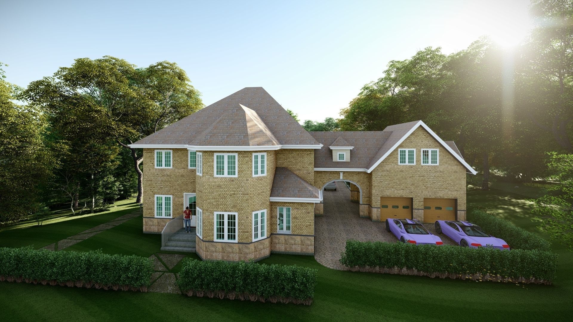 3D model Classical House Design VR / AR / low-poly | CGTrader