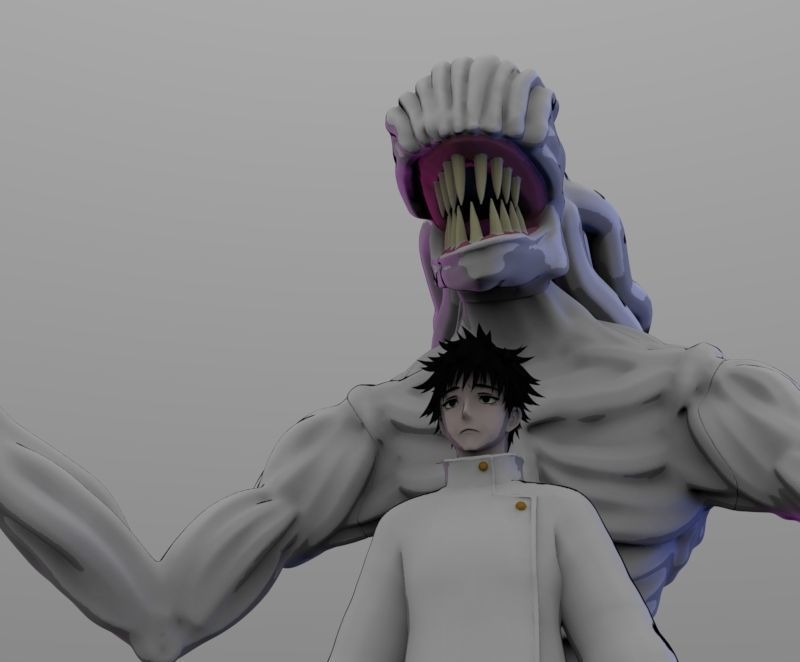 JUJUTSU KAISEN 0 YUTA OKKOTSU AND RIKA 3D model 3D printable | CGTrader