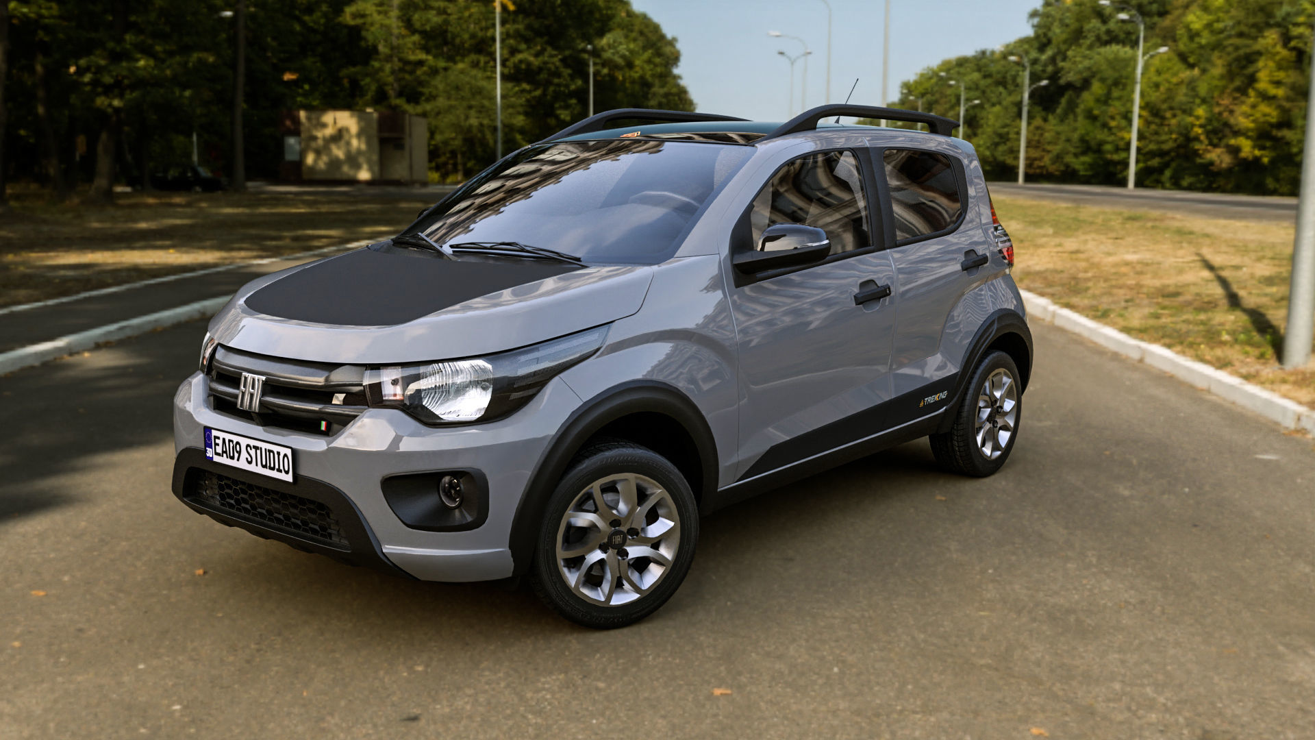 Fiat Mobi Trekking 2023 3D model | CGTrader