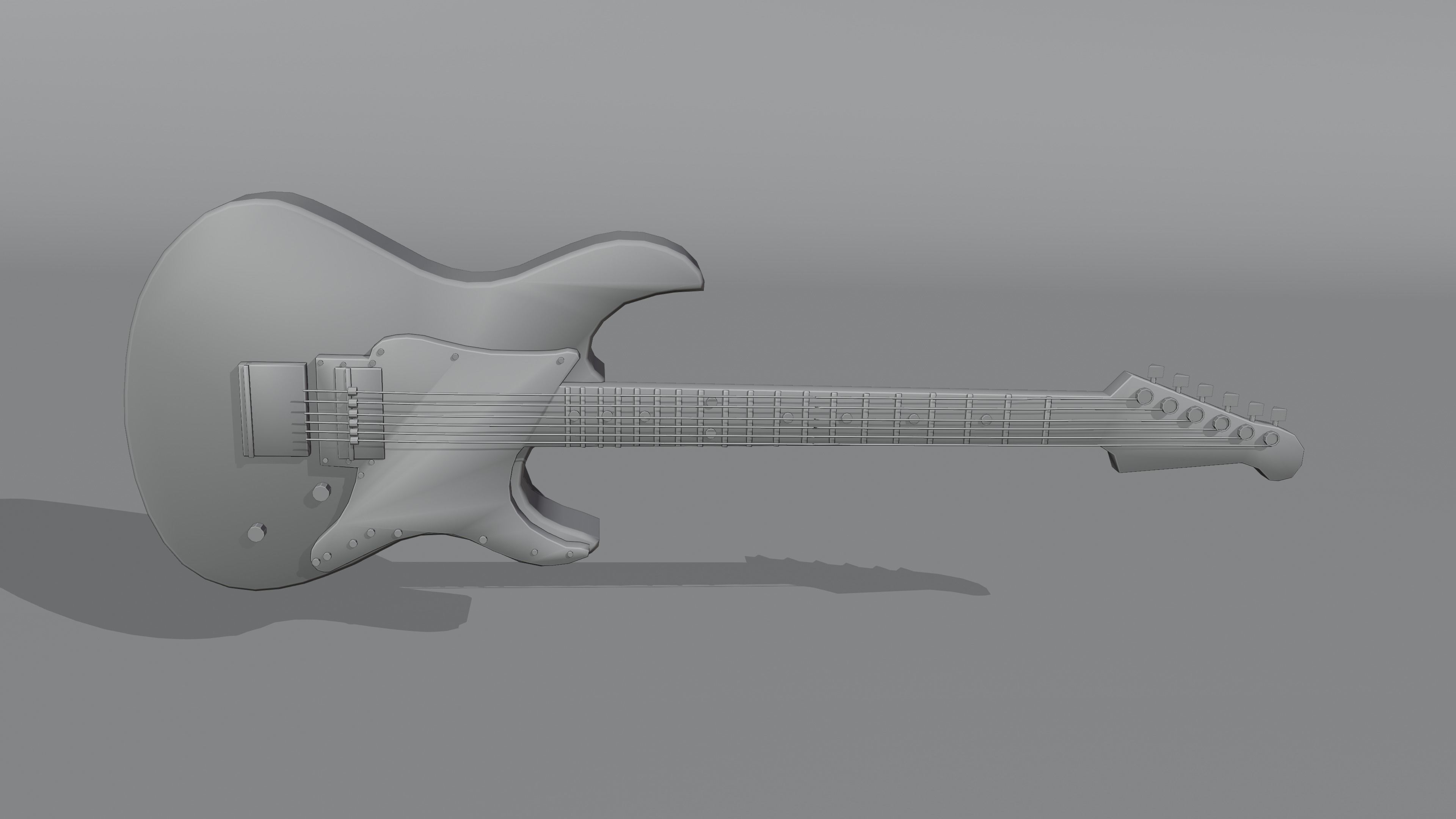 3D model Guitar VR / AR / low-poly | CGTrader