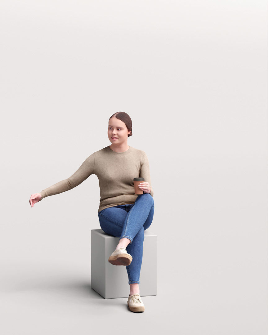 Humano 12- Collection 2204 - STANDING PEOPLE - 12 x 3D models 3D model ...