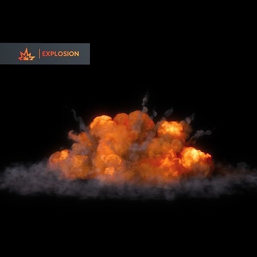 Bomb Explosion 3D model animated | CGTrader
