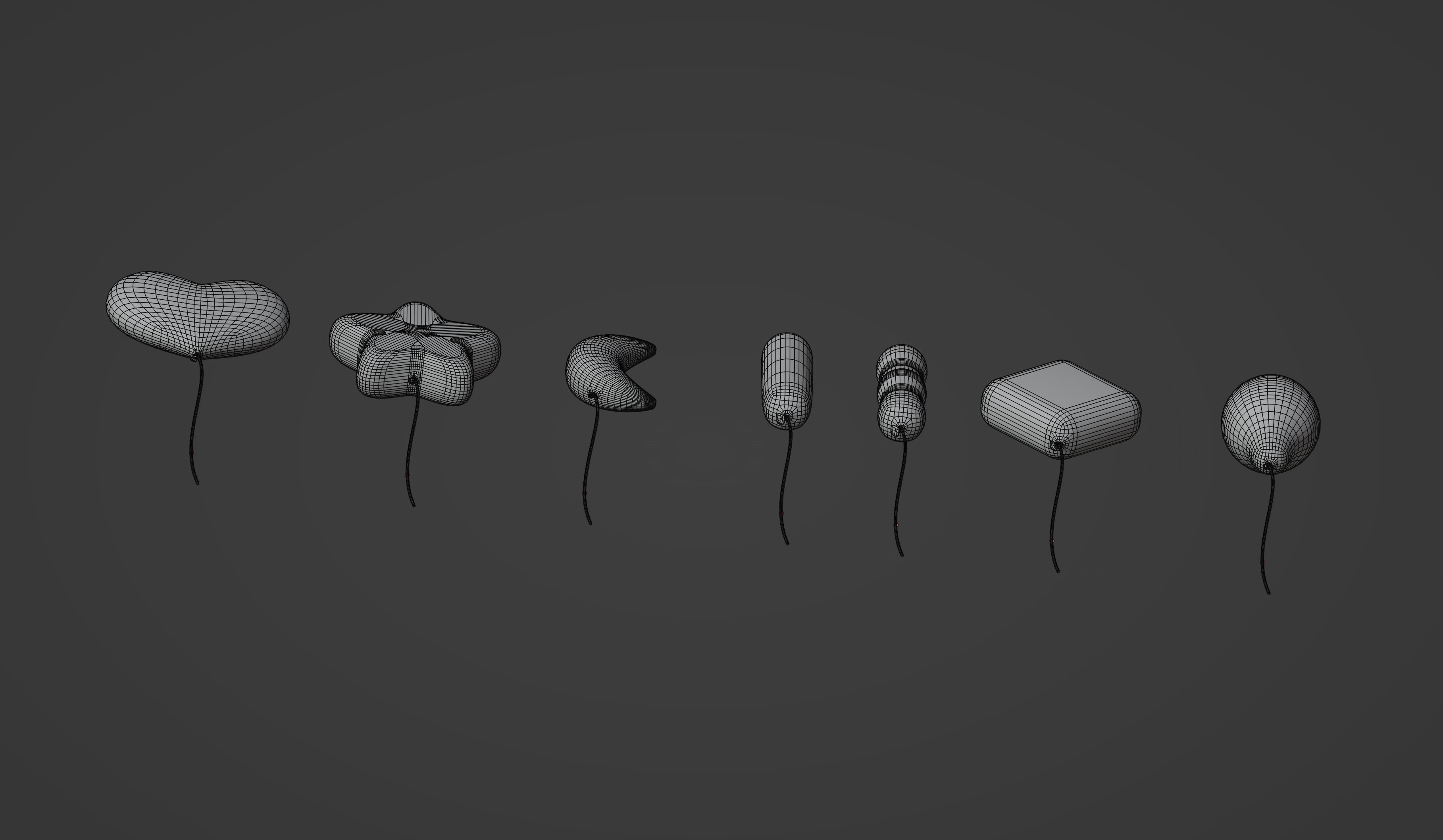 3D model Balloons VR / AR / low-poly | CGTrader