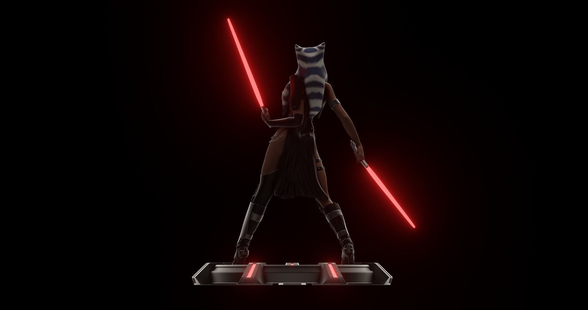 Star Wars Ashoka Tano Sith - UPGRADE NEW HEAD 3D model 3D printable ...