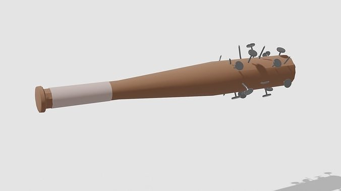 3D model Baseball Bat with Nails VR / AR / low-poly | CGTrader