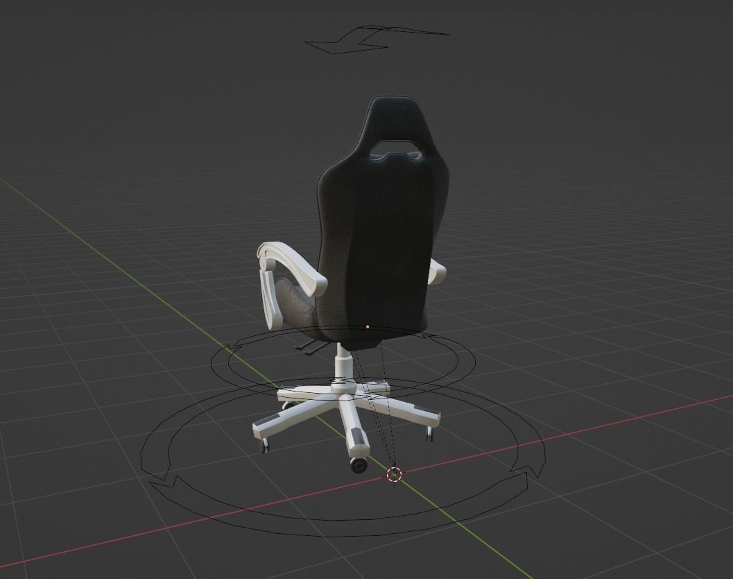 Gaming chair 3D model rigged | CGTrader