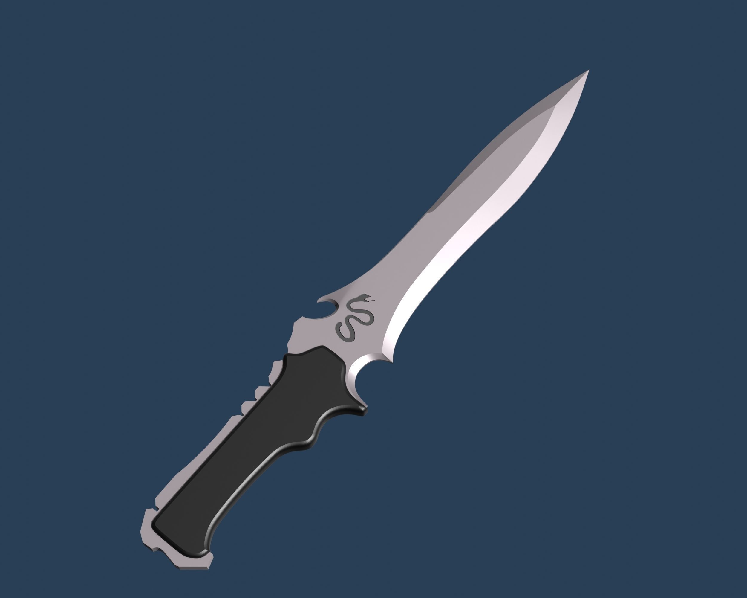 Resident Evil 4 Remake - Fighting Knife - Krausers Knife - Leon 3D ...