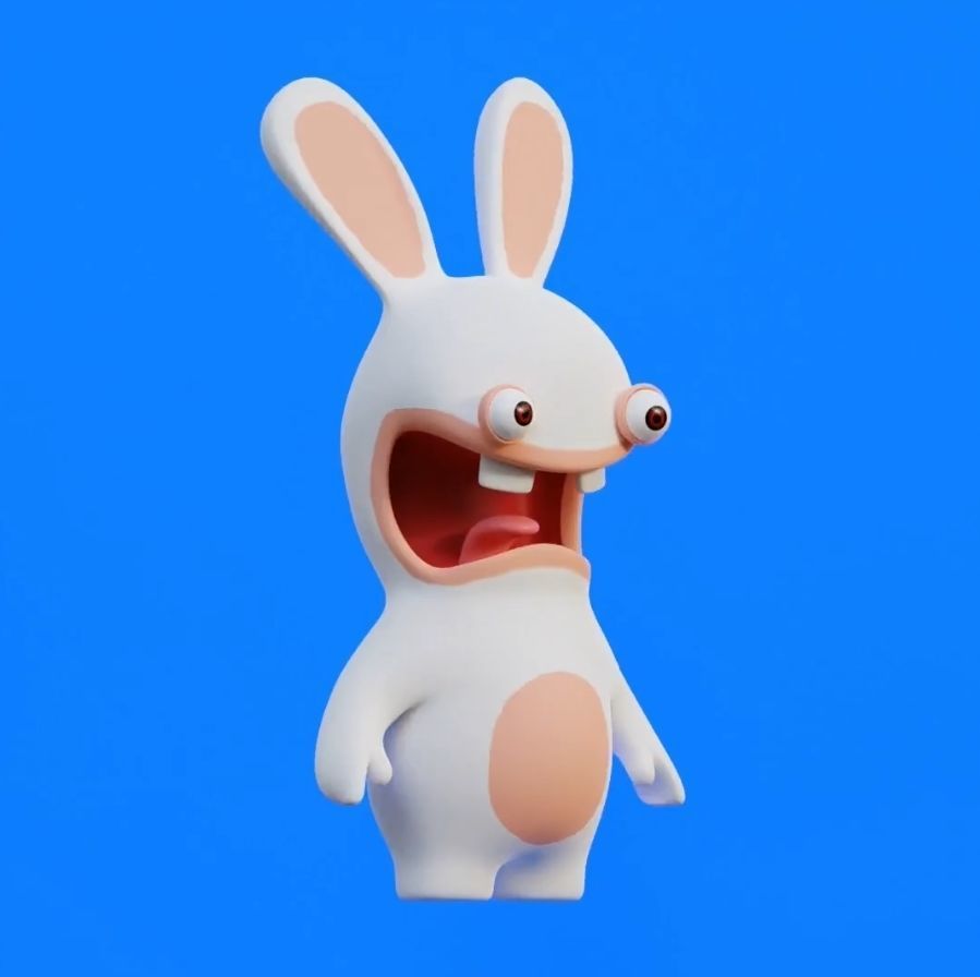 Raving Rabbids - Rayman rabbit 3D model 3D printable | CGTrader