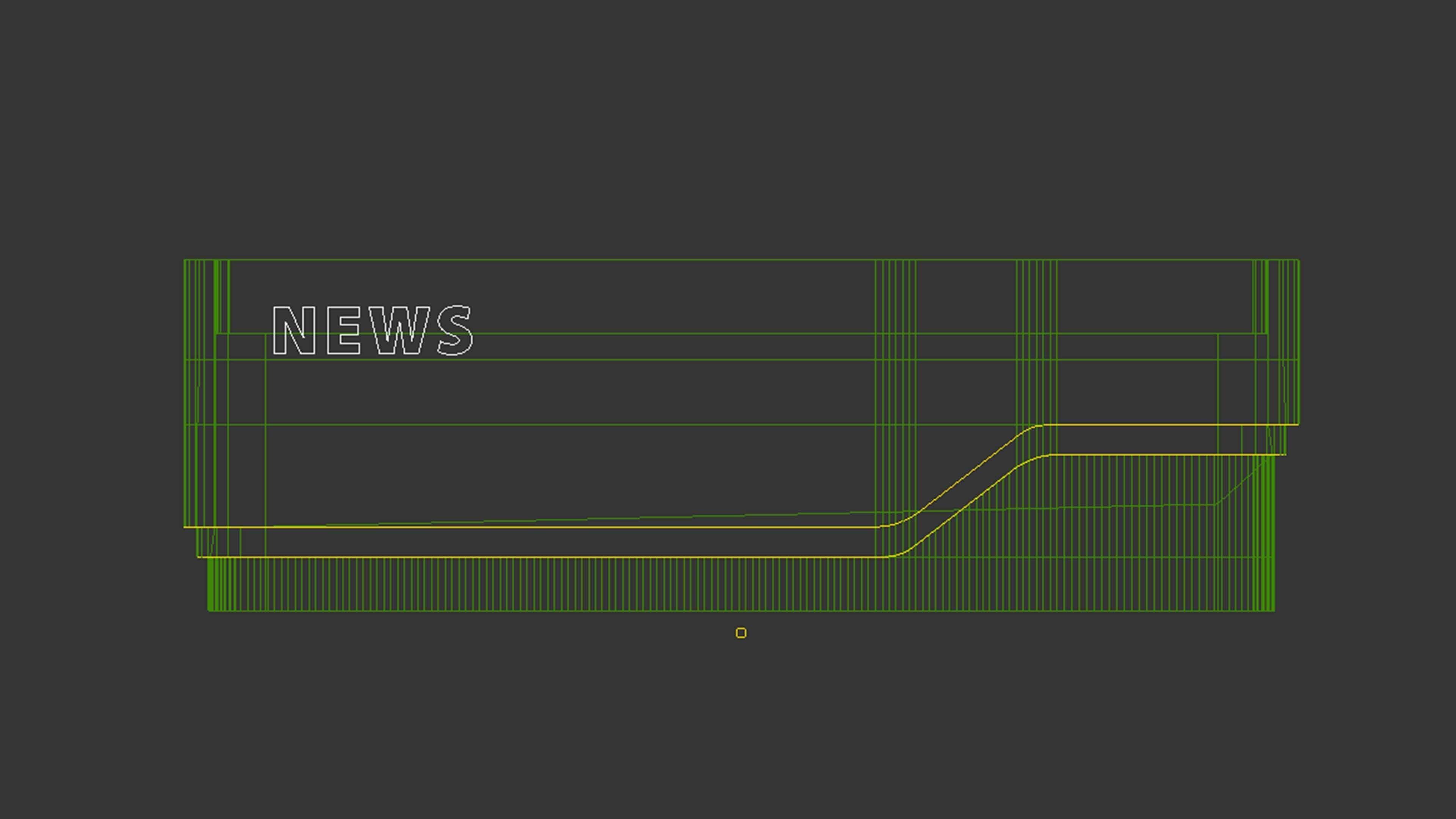 3D model News studio Desk VR / AR / low-poly | CGTrader