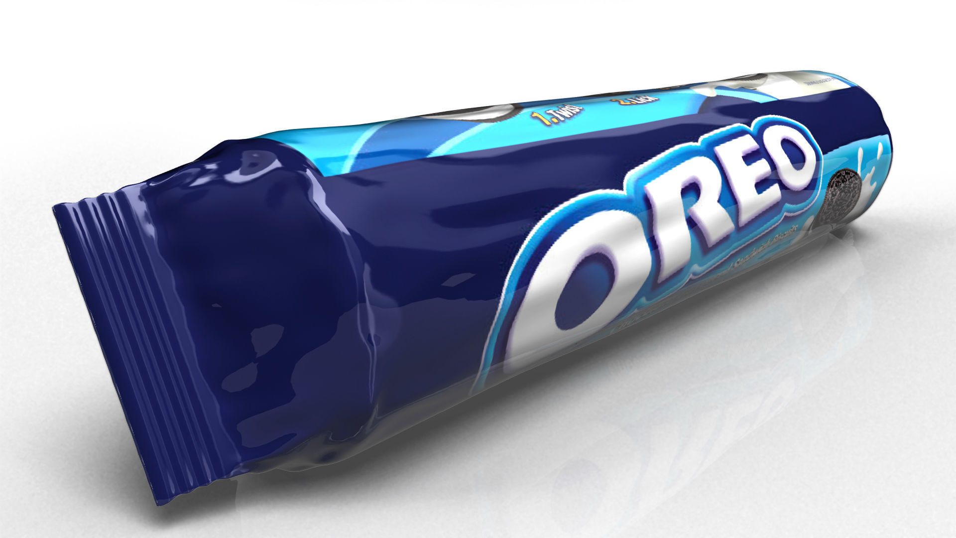 Chocolate biscuit pack 3D model | CGTrader
