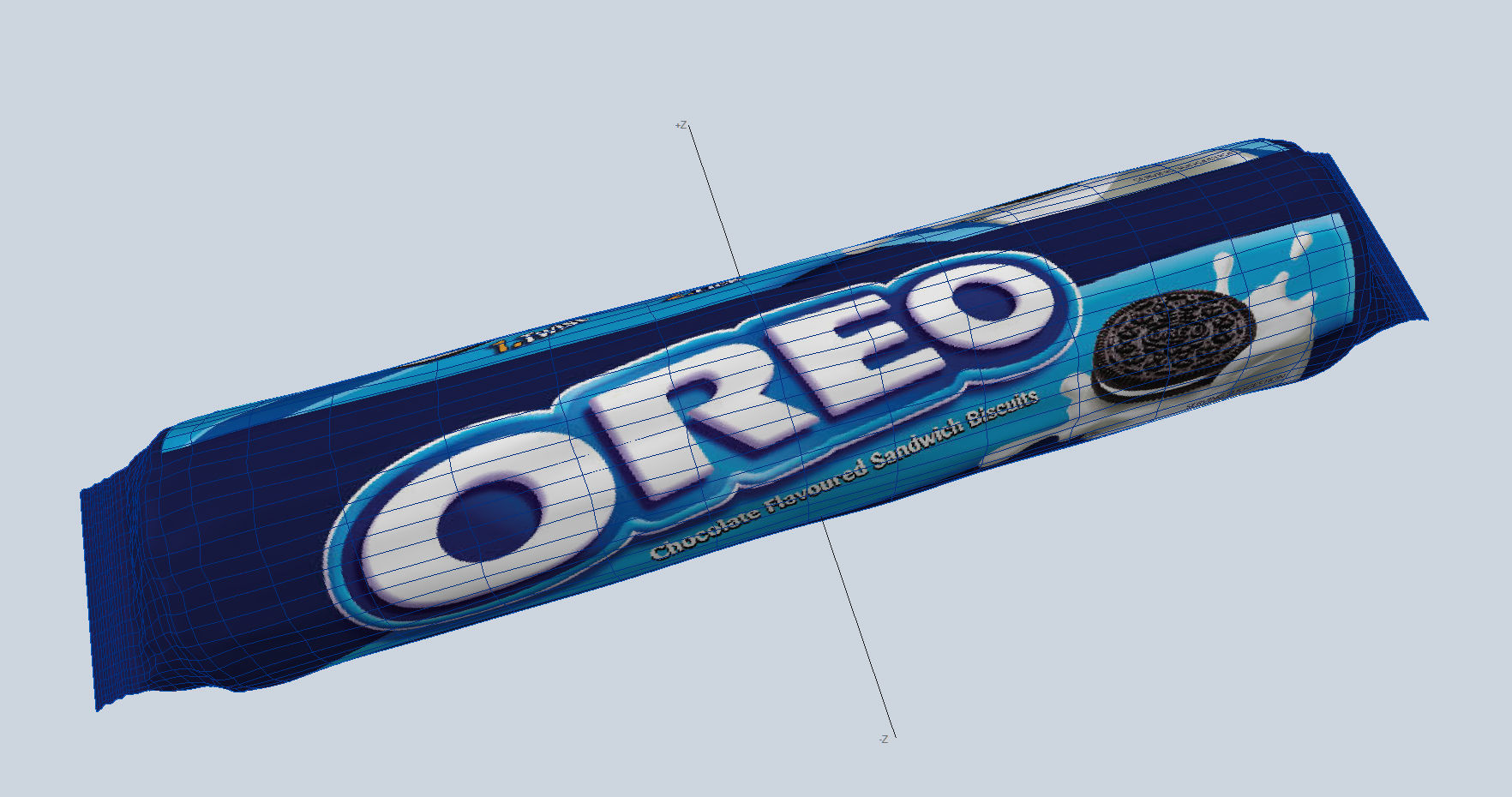 Chocolate biscuit pack 3D model | CGTrader