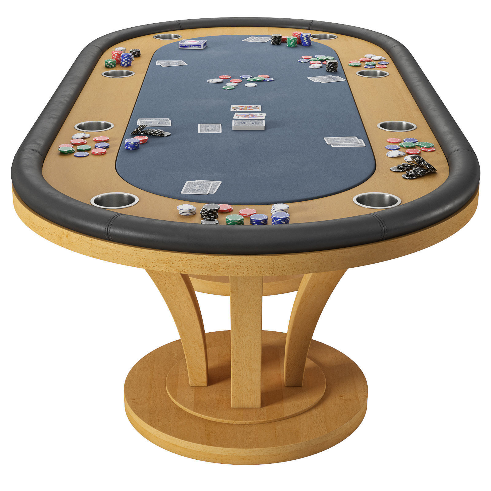 Jack game room Torino Poker Table 96 3D model | CGTrader