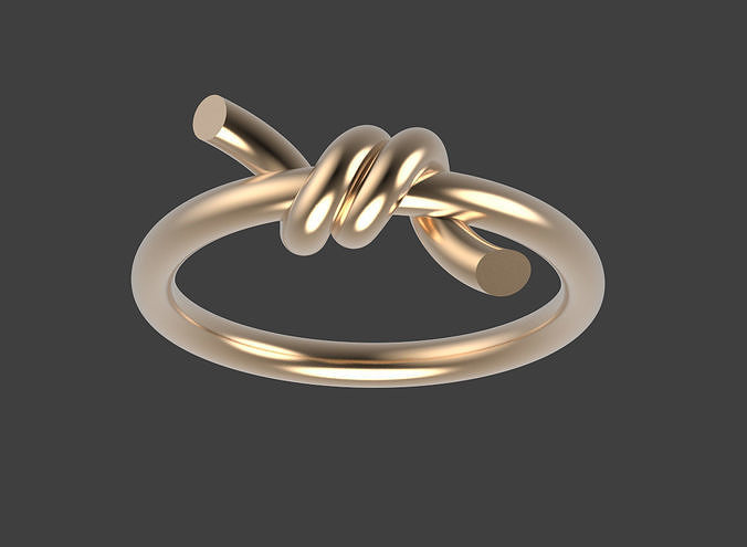 ring knot 3D model 3D printable | CGTrader