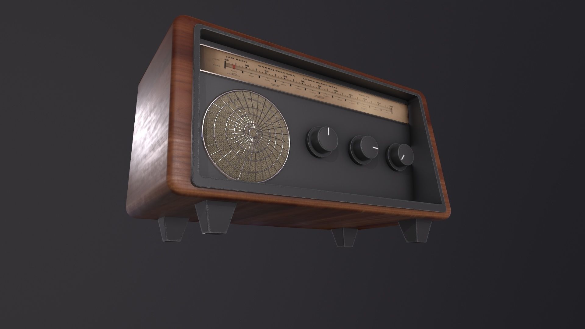 3D model Retro Radio 3D Model VR / AR / low-poly | CGTrader