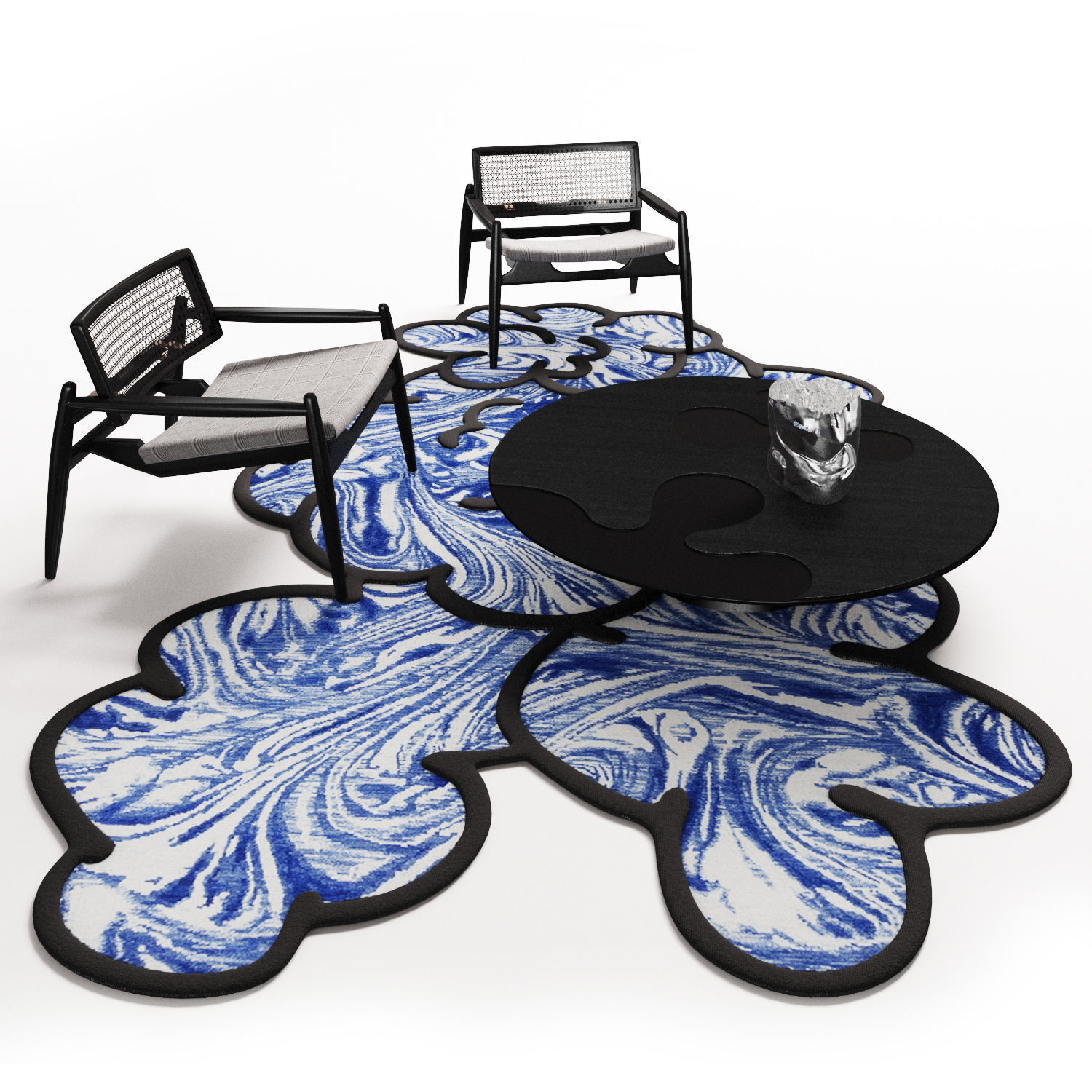 albedo isole coffee table set 3D model | CGTrader