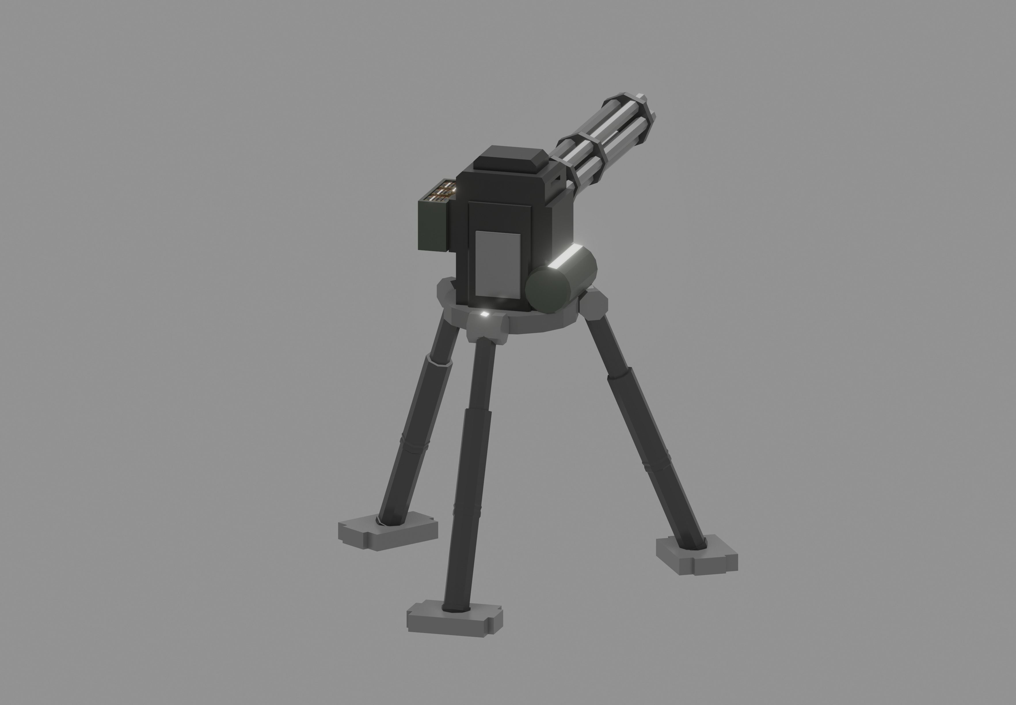 3D model Sentry Gun VR / AR / low-poly | CGTrader