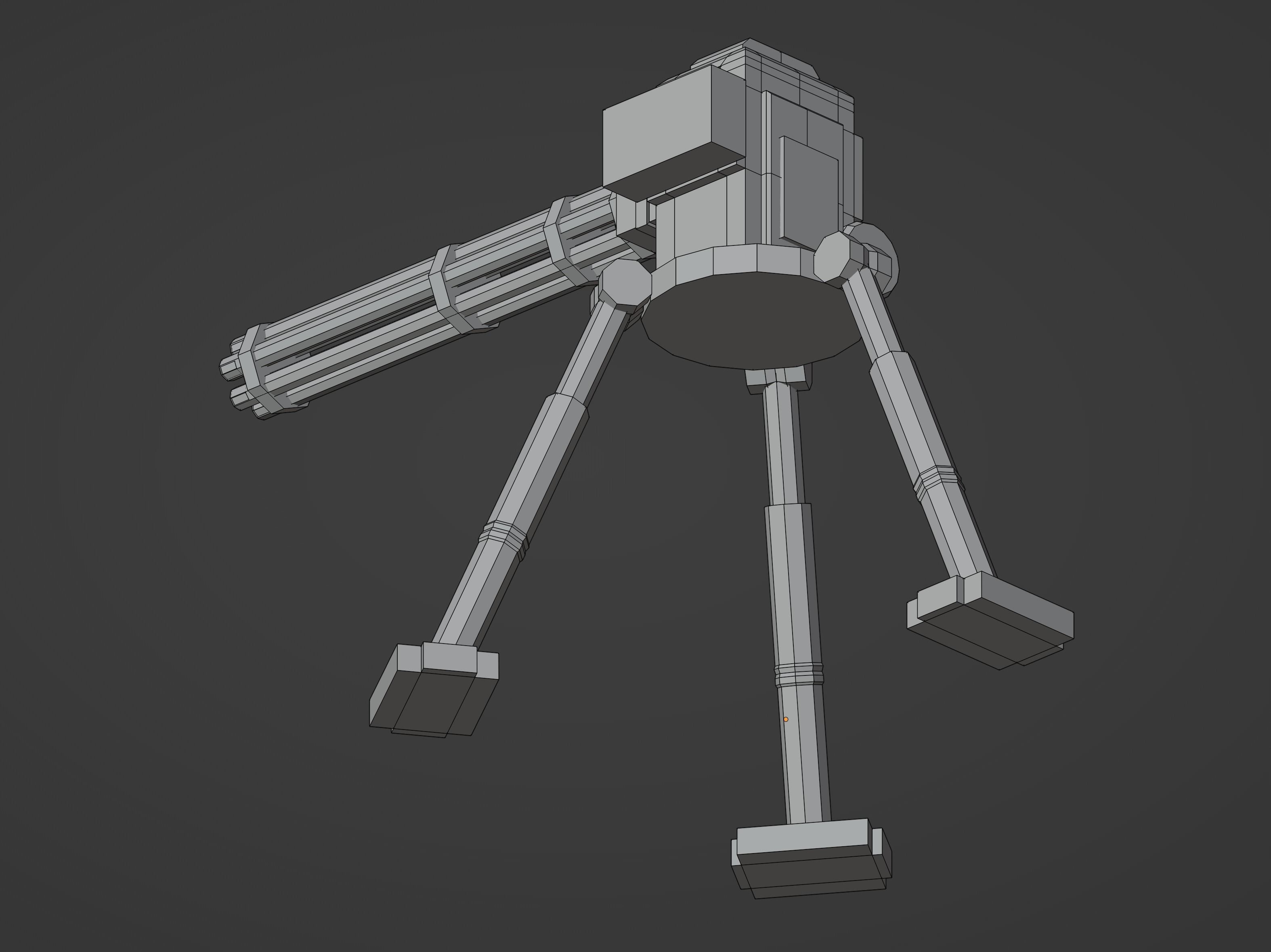3D model Sentry Gun VR / AR / low-poly | CGTrader