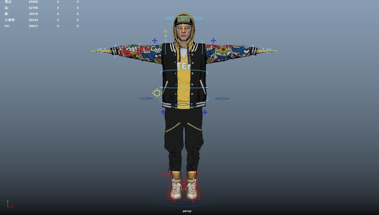 3D model Hip Hop Man Rigged 3D Modle VR / AR / low-poly | CGTrader