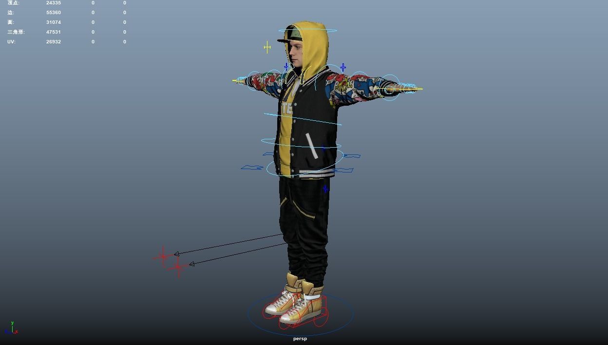 3D model Hip Hop Man Rigged 3D Modle VR / AR / low-poly | CGTrader