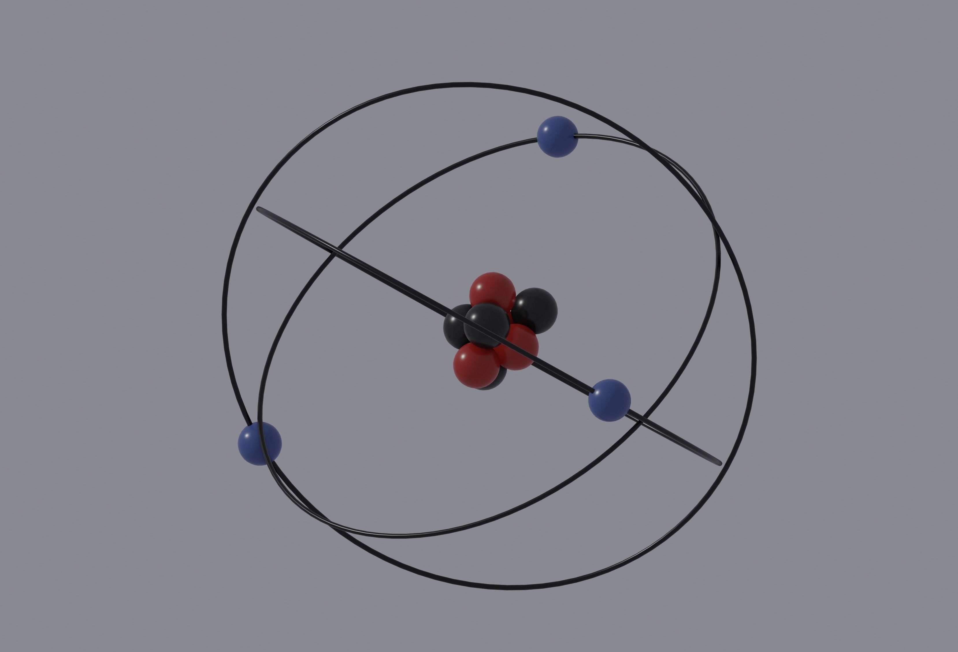 3D model Atom model VR / AR / low-poly | CGTrader