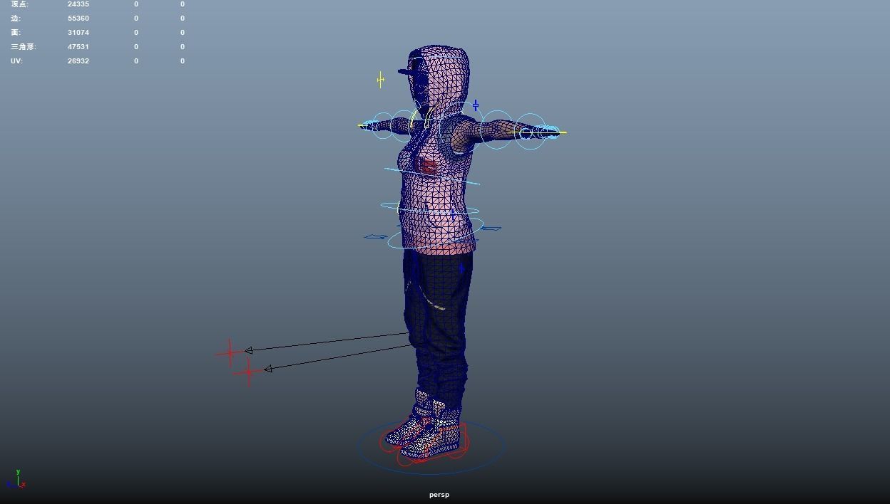 3D model HipHop Girl Rigged 3D Modle VR / AR / low-poly | CGTrader