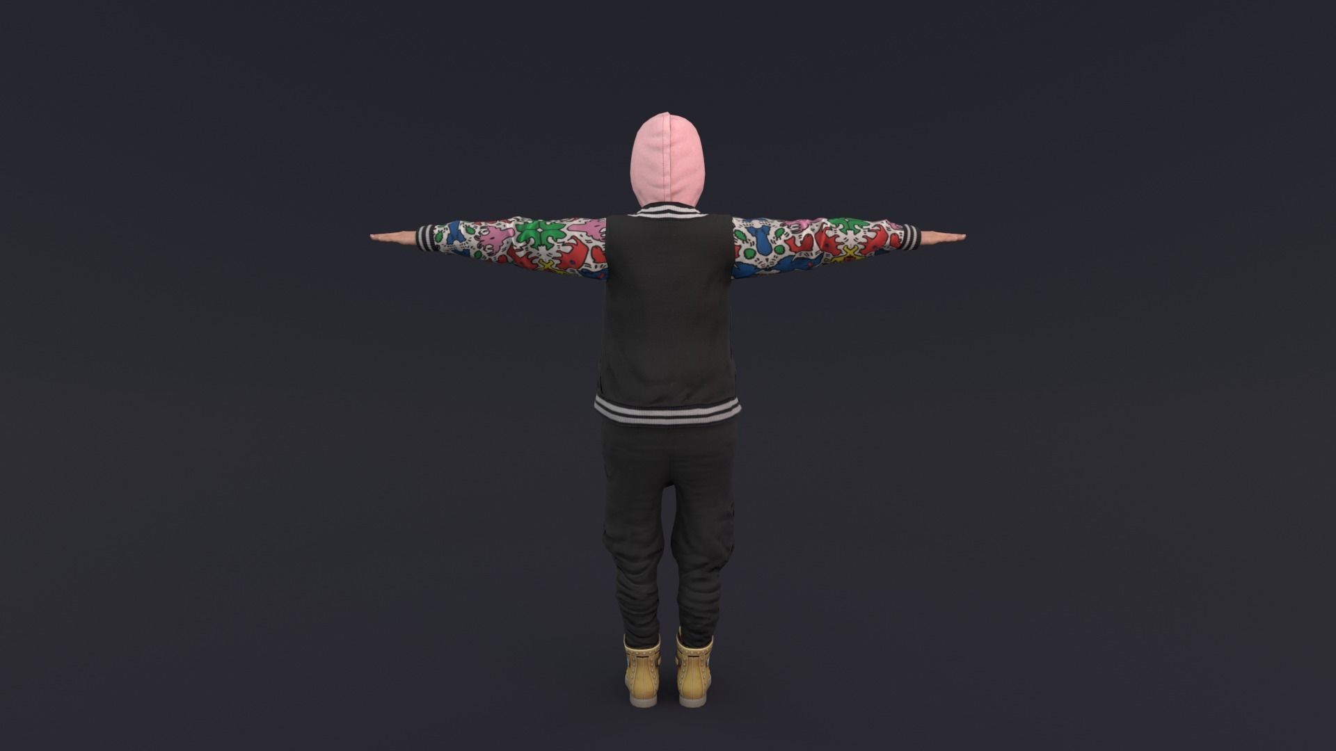 3D model HipHop Girl Rigged 3D Modle VR / AR / low-poly | CGTrader