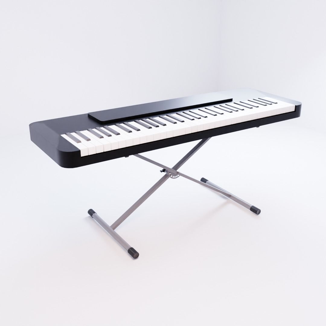 Keyboard piano free 3D model | CGTrader